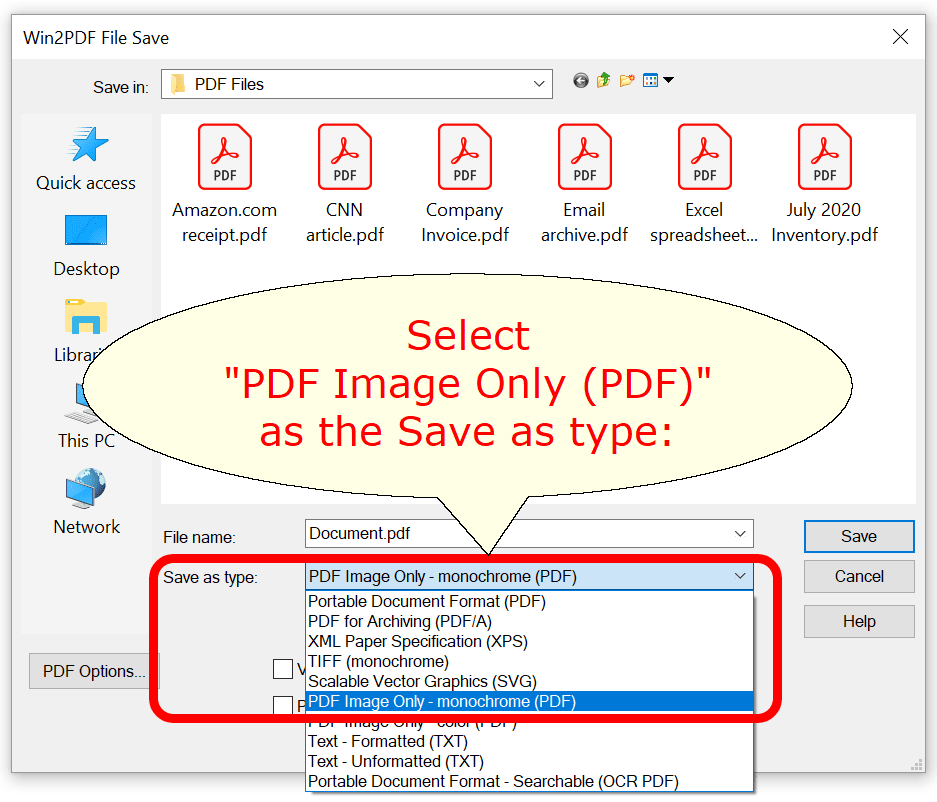 How To Create A Non searchable image Only PDF File 